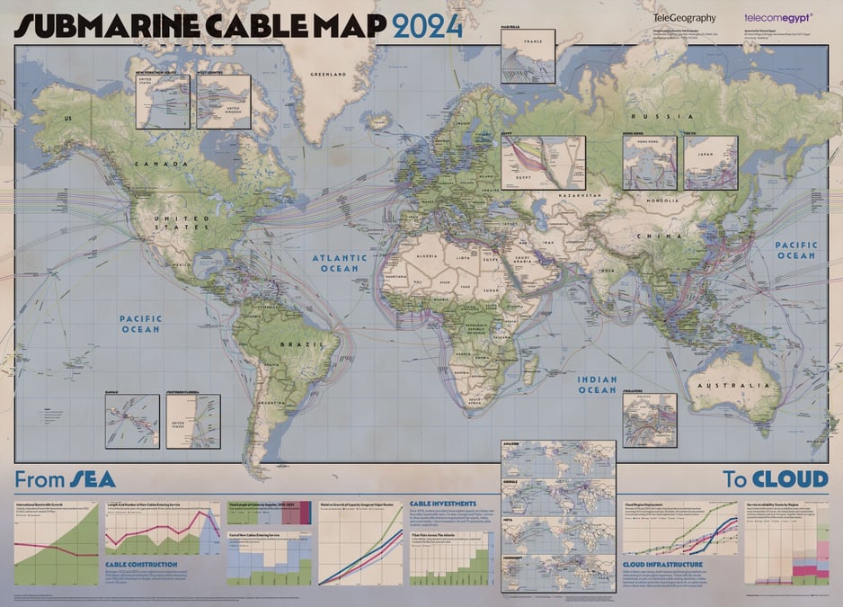 Futuristic 2025 Submarine Cable Map Unveils the Networks of Tomorrow